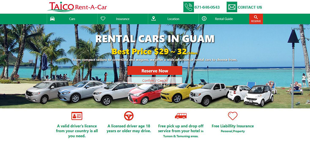 Taico Rent A Car - Best Rental Prices | GUAM Rent-A-Car Center
